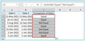 How to Compare Two Dates in Excel? Compare Dates in Excel. - Resource