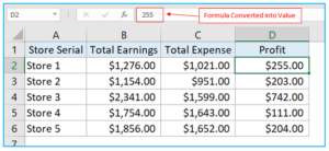 How to Convert Formulas to Values in Excel? 4 Easy Methods.