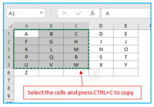 How to Copy and Paste Multiple Cells in Excel?