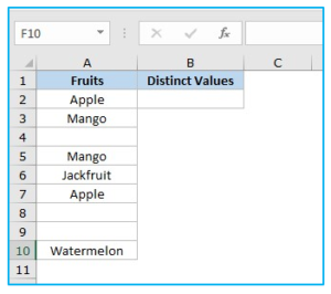 Count Unique and Distinct Values in Excel With Formula Or Pivot Table
