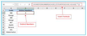 Count Unique and Distinct Values in Excel With Formula Or Pivot Table