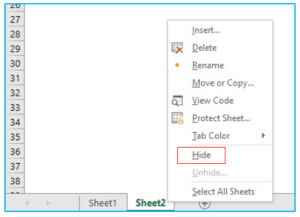 How to Hide Sheets in Excel? - Resource