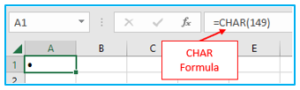 How to Insert Bullet Points in Excel? 6 multiple ways