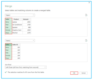How to Merge Two or More Tables in Excel