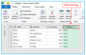 How to Merge Two or More Tables in Excel
