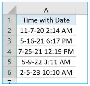 Remove The Time from Date in Excel. Time from Date in Excel