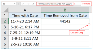 Remove The Time from Date in Excel. Time from Date in Excel