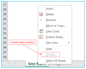 How to Unhide Sheet in Excel?