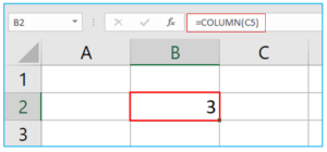 How to use COLUMN Function in Excel?