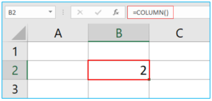 How to use COLUMN Function in Excel?