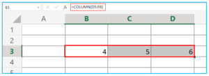 How to use COLUMN Function in Excel?