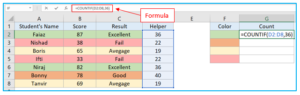 How to Count Colored Cells in Excel?