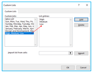 How to Create a Custom List in Excel?