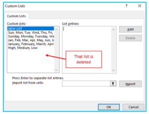 How to Create a Custom List in Excel?