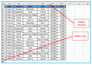 Delete Hidden Rows And Columns In Excel