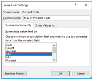 How to Display Text in Pivot Table Values Area?