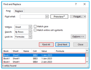 How to use Find and Replace in Excel?