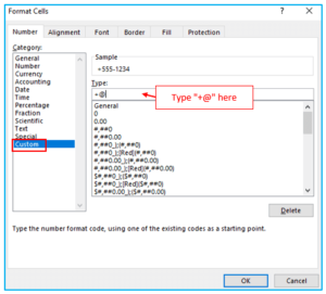 How to Add Plus Sign Before Numbers in Excel?