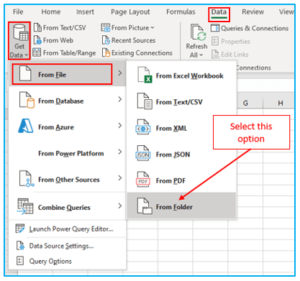 How to find the File Names list from a folder in Excel?