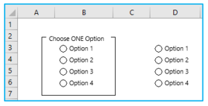 How To Insert and Use a Radio Button (Option Button) in Excel - Biz ...