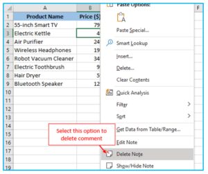 How to Insert Comments and Delete Comments in Excel (including Shortcuts)?