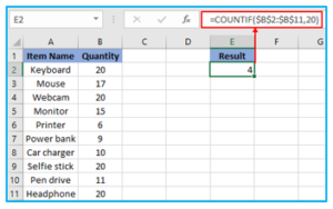 Excel COUNTIF And COUNTIFS Function with Multiple Criteria