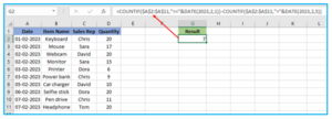 Excel COUNTIF And COUNTIFS Function with Multiple Criteria