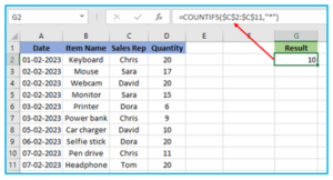 Excel COUNTIF And COUNTIFS Function with Multiple Criteria