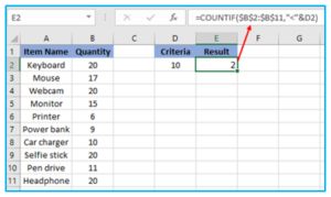 Excel COUNTIF And COUNTIFS Function with Multiple Criteria