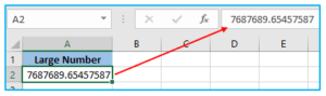 How to Stop Excel from Rounding Numbers?