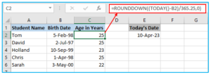 How to Calculate Age in Excel?