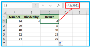 How to Use Division in Excel formula?