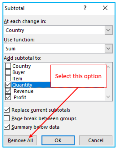 How to Outline (group) Data in excel?