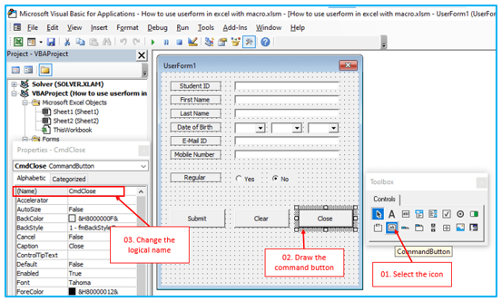 How To Create Data Entry Userform In Excel Vba Data Entry Form In Excel 5352