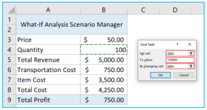How to use What-If Analysis in Excel?