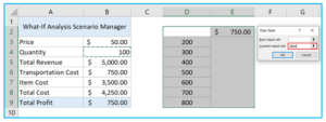 How to use What-If Analysis in Excel?