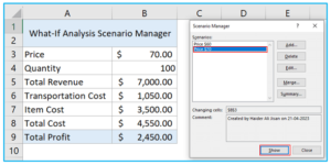 How to use What-If Analysis in Excel?