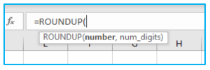 How to use ROUNDUP and ROUNDDOWN in excel?