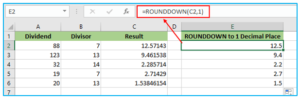 How to use ROUNDUP and ROUNDDOWN in excel?
