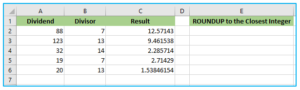 How to use ROUNDUP and ROUNDDOWN in excel?