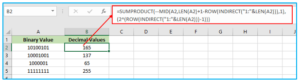 How to use BIN2DEC Function in Excel?