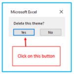How to use the Integral or In-Built Themes in Excel?