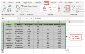 How to sort by Multiple Columns in Excel?