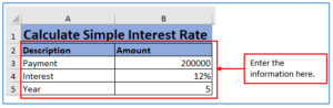 Calculate Simple Interest in Excel - Easy Methods - Resource