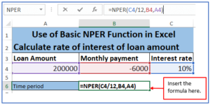 NPER function in Excel with Examples - Resource