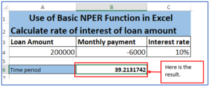 NPER function in Excel with Examples - Resource