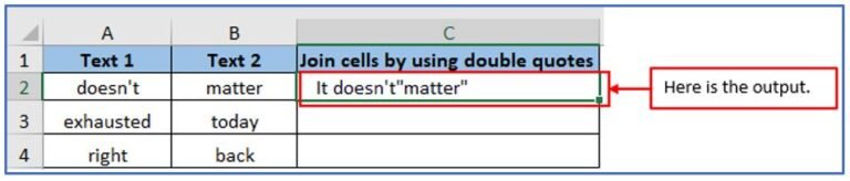 How to use double quotes in excel? - Resource