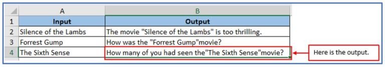 How to use double quotes in excel? - Resource
