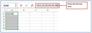 How to use arrays formulas in excel? - Resource