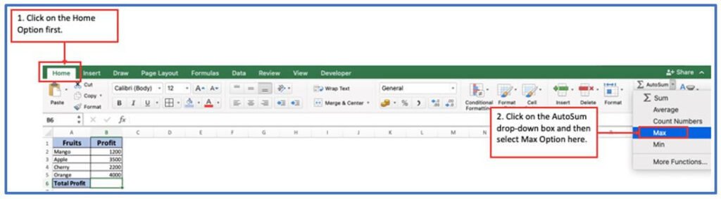 How to use Autosum in excel? - Resource